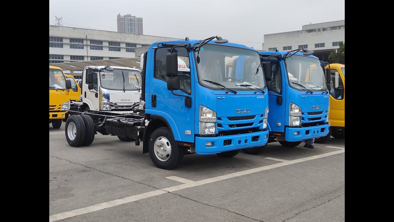 ISUZU NKR/NQR truck chassis, 3360 MM wheelbase,120Hp - YouTube