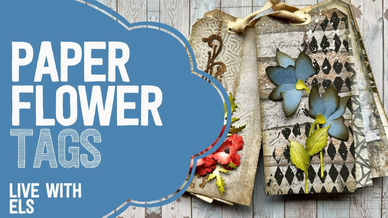 Paper Flower Tags! | LIVE with Els - YouTube