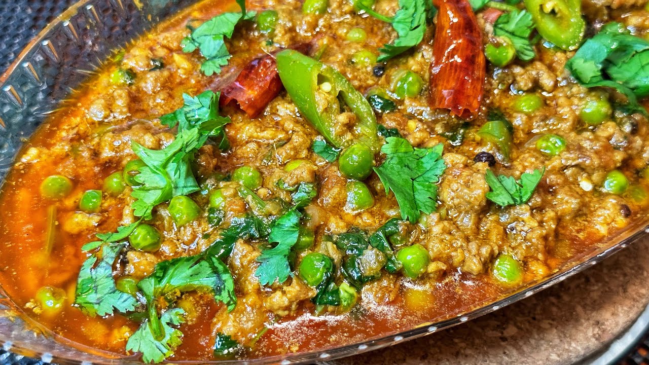 Degi Keema Matar in pressure cooker| دیگی قیمہ مٹر How to make keema ...