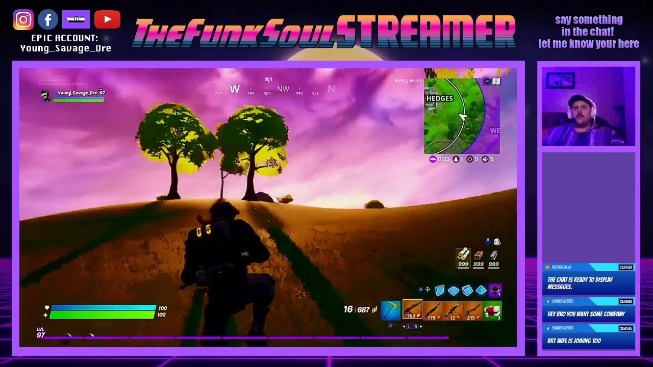 !LIVE! Fortnite Road to Tier 100! The Funk Soul Streamer - YouTube