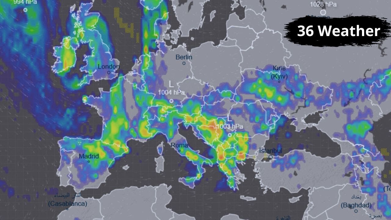 Europe Weather | April 24 , 2025 - ECMWF Model , Precipitation ( Rain ...