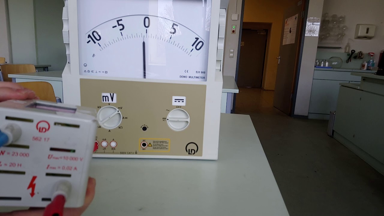 Spule mit 23000 Windungen im Erdmagnetfeld - YouTube