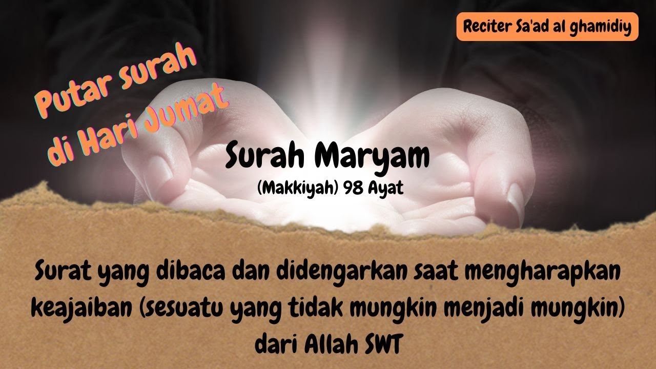 Surah maryam membuat sesuatu Yang tidak mungkin menjadi mungkin - YouTube