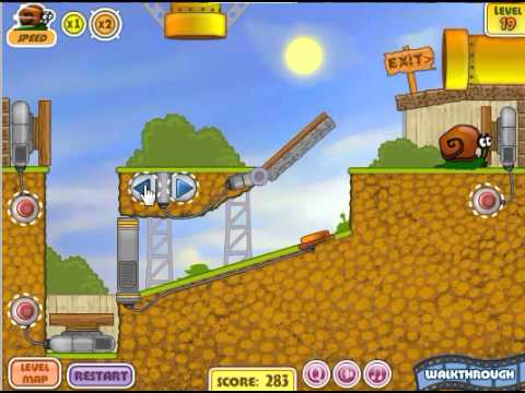 Snail Bob 1 Level 19 Walkthrough - YouTube