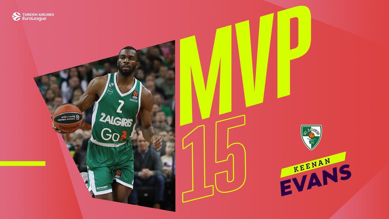 Keenan Evans | Round 15 MVP | 2022-23 Turkish Airlines EuroLeague - YouTube