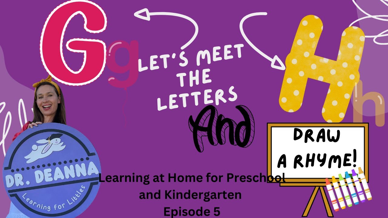 Fun Phonics for Kindergarten: Meet Letters G and H | Draw a Rhyme Story ...