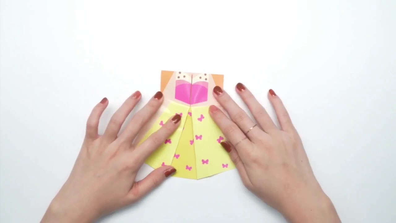 How to Make an Origami Princess dress - YouTube