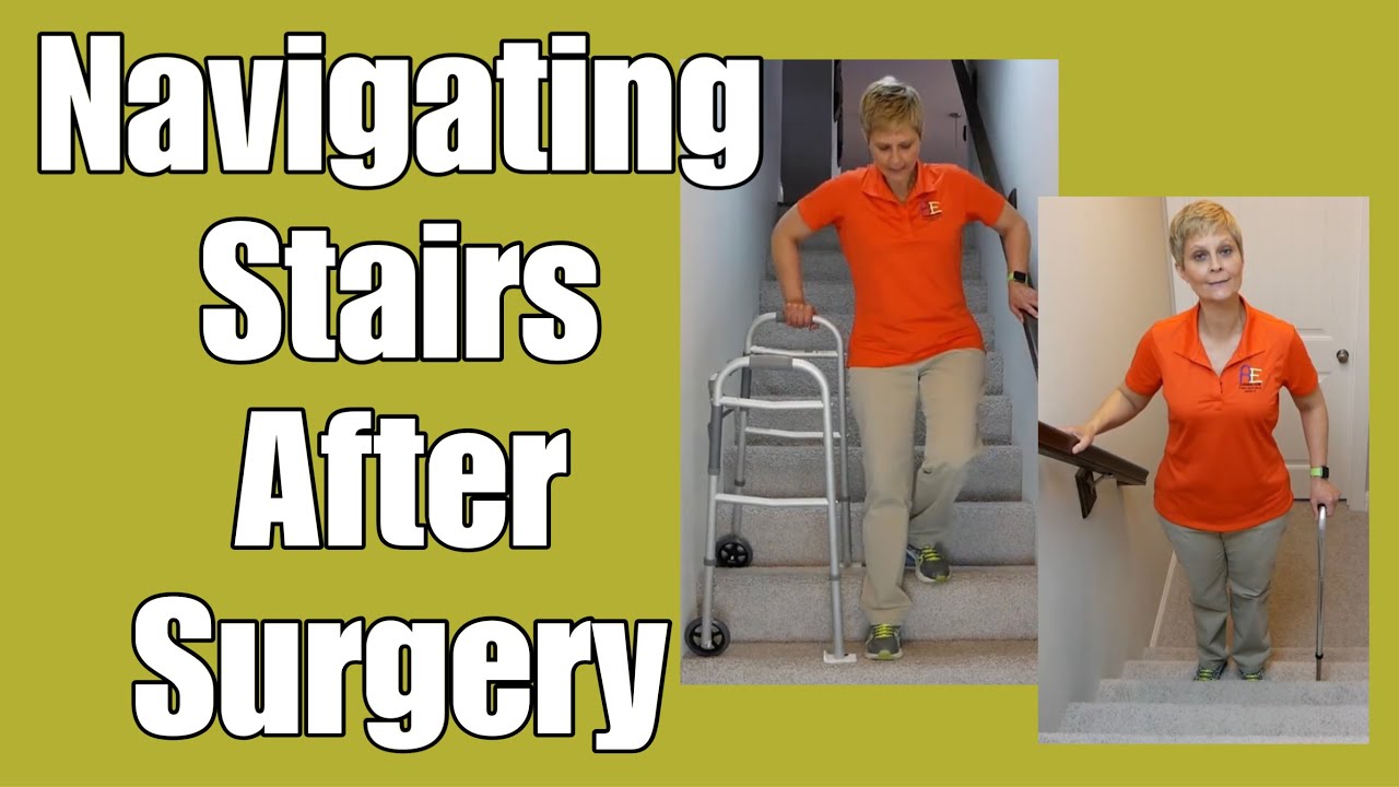 Navigating Stairs After Surgery - Tuesday's Tip for Caregivers - YouTube