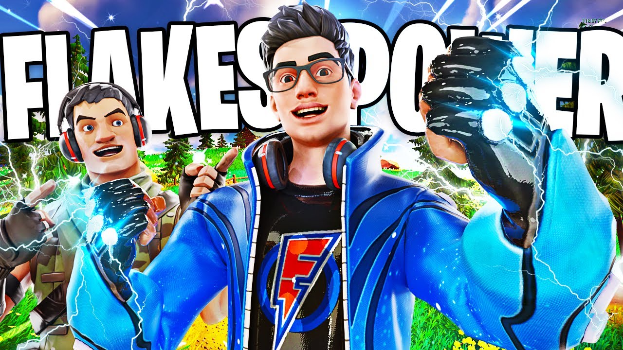 Finalmente Joguei Com a Skin do Flakes Power no Fortnite e Revelei uma ...