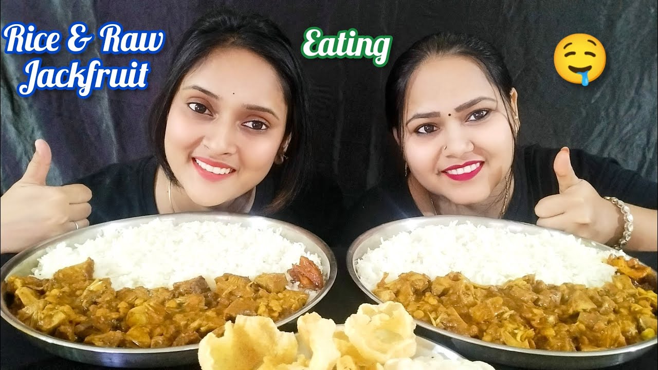 Jackfruit Sticky Rice Eating || Jackfruit Fried Rice || Jackfruit Rice ...