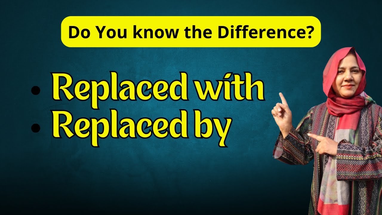 Replace With vs Replace By: Clear Explanation with Examples - YouTube