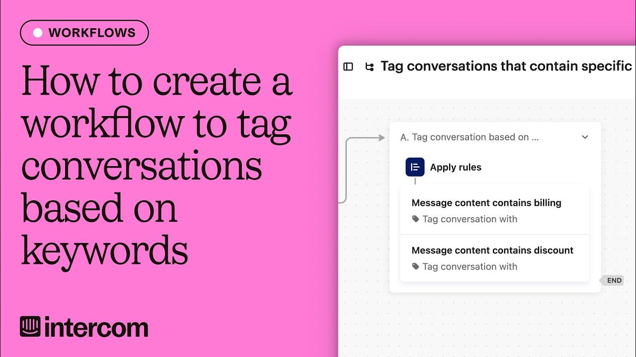 How to automatically tag conversations based on keywords using Workflows - YouTube