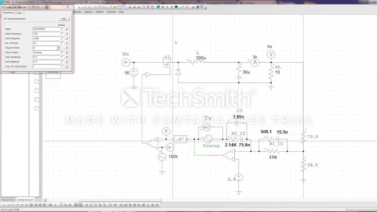 PSIM:Peak Current Mode Control with Slope Compensation - YouTube
