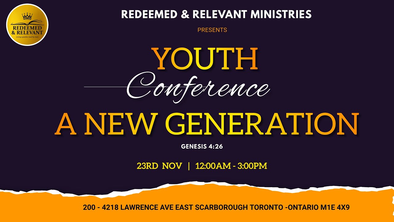 A NEW GENERATION-YOUTH CONFERENCE - || 23/ 11 / 2024 || WITH PASTOR ...