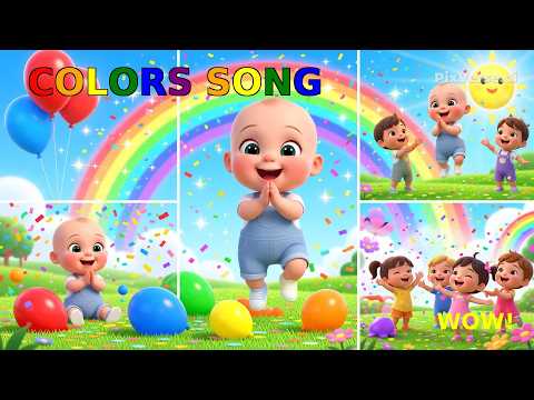 Bebo Baby Colors Song 🌈 | Learn Colors for Kids 👶 Fun Nursery Rhymes & Dance