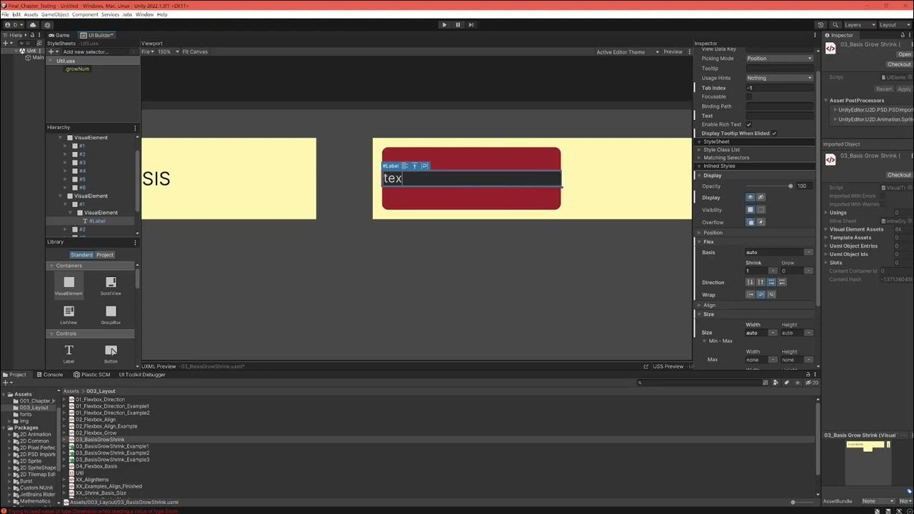 Unity UI Toolkit Flexbox (3/11) - Flex Basis - YouTube