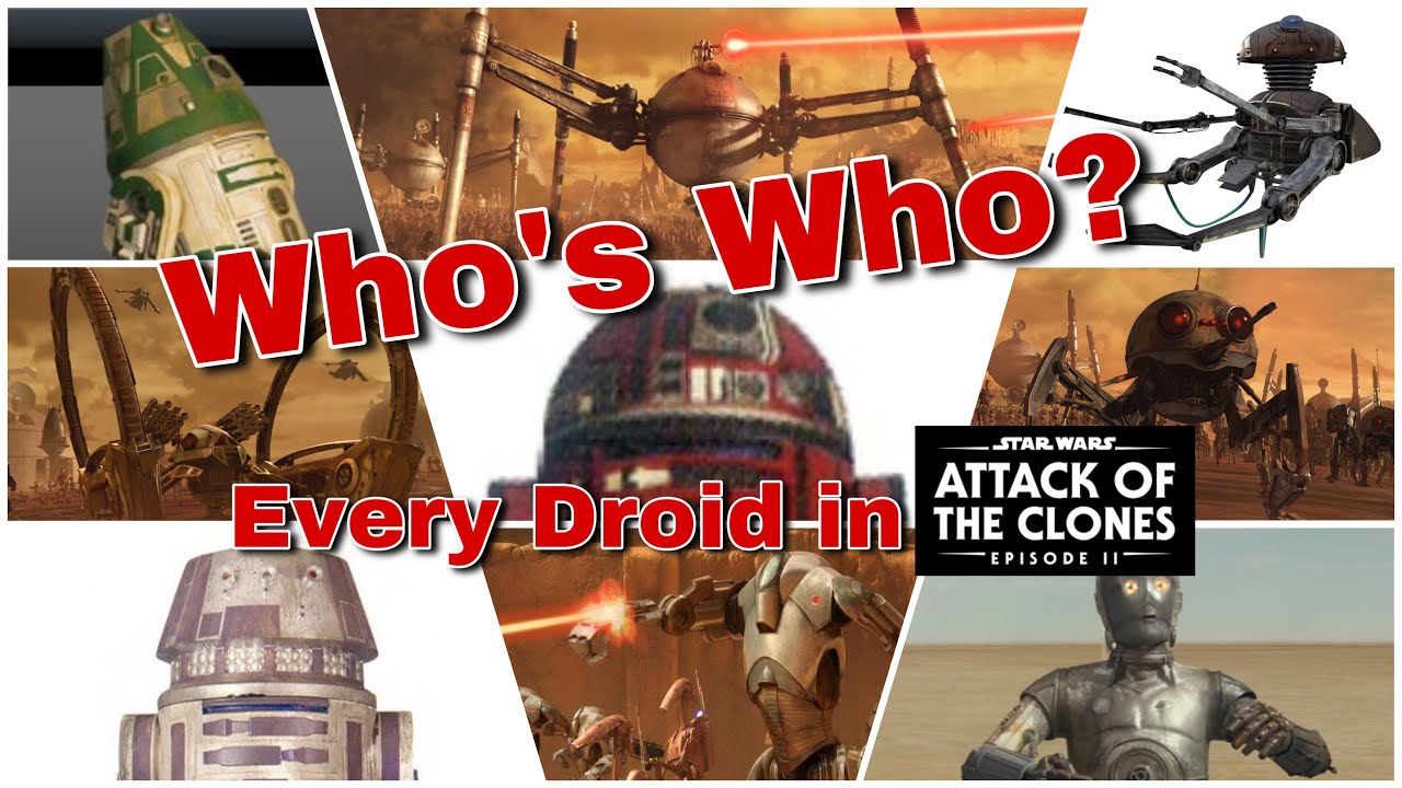Every Droid (and Action Figure!) in Attack of the Clones! - YouTube