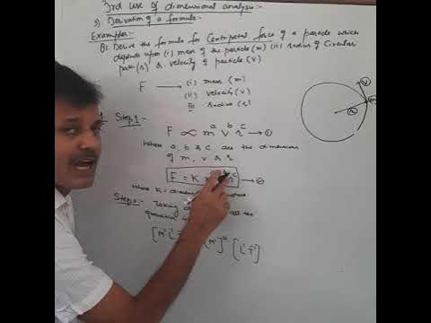 11th Physics:Derive formula for centripetal force using dimensional analysis - YouTube