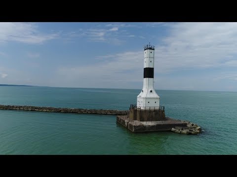 DJI Phantom 4 Pro calming lighthouse flight see it with soothing music