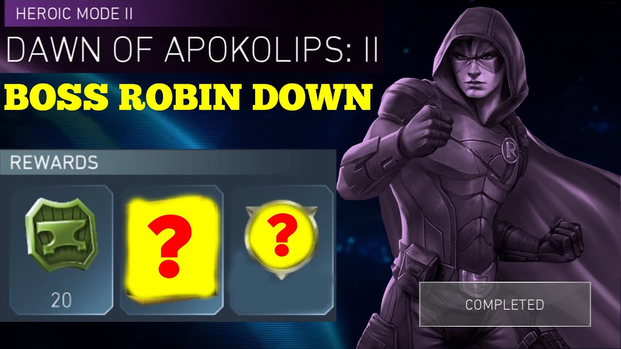 Crap Rewards Again? Boss Robin Down H2 Solo Raids Injustice 2 Mobile ...