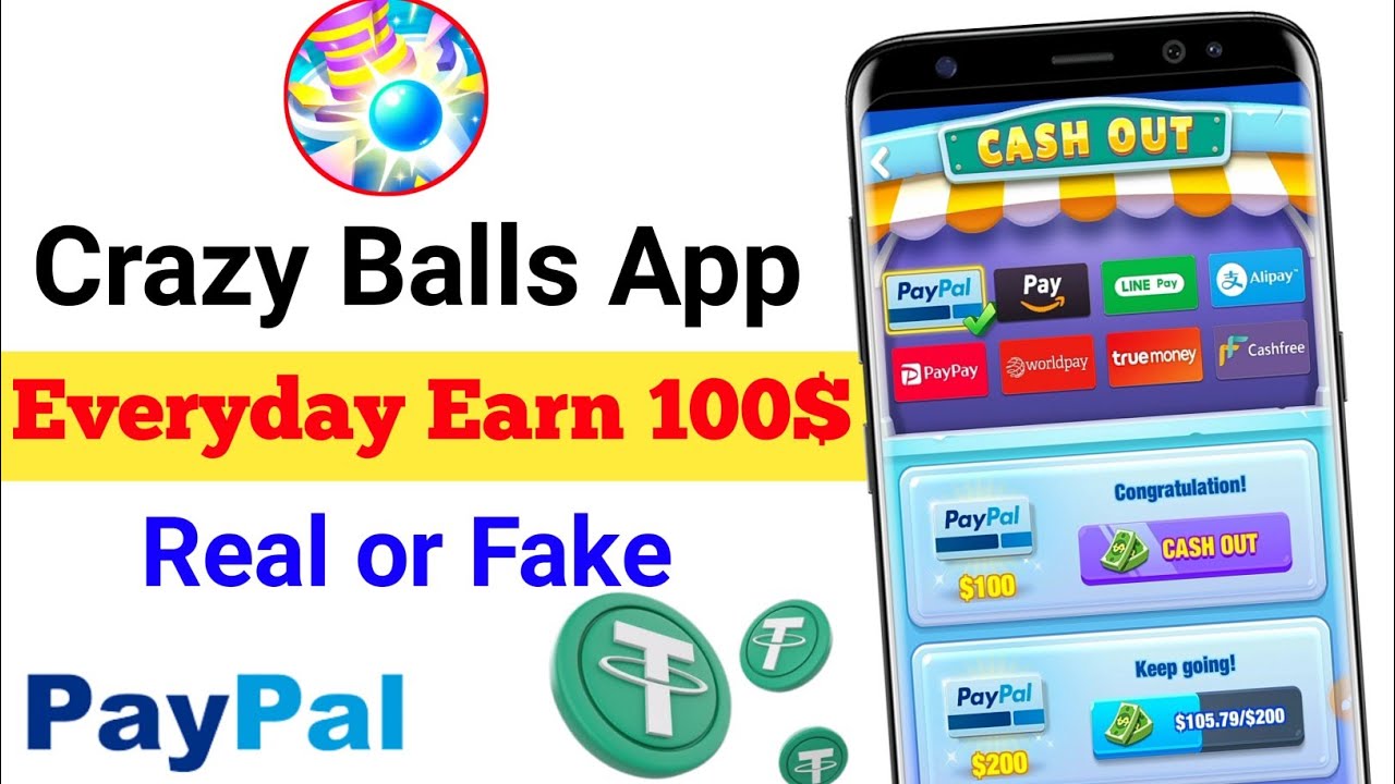Crazy Balls Real or Fake Review by Hi Gamer Crazy ball Everyday Earn $100 Live Payment Proof ...
