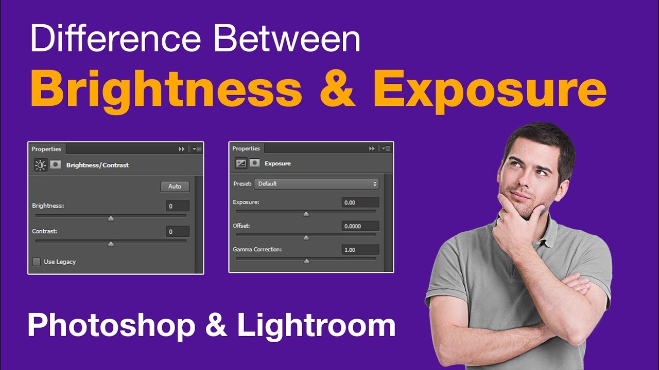 Difference between Brightness and Exposure | Photoshop and Lightroom ...