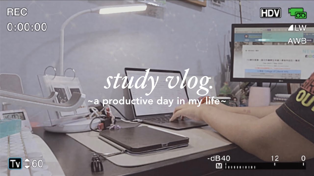 study vlog｜productive day in life, balancing school work & life, self ...