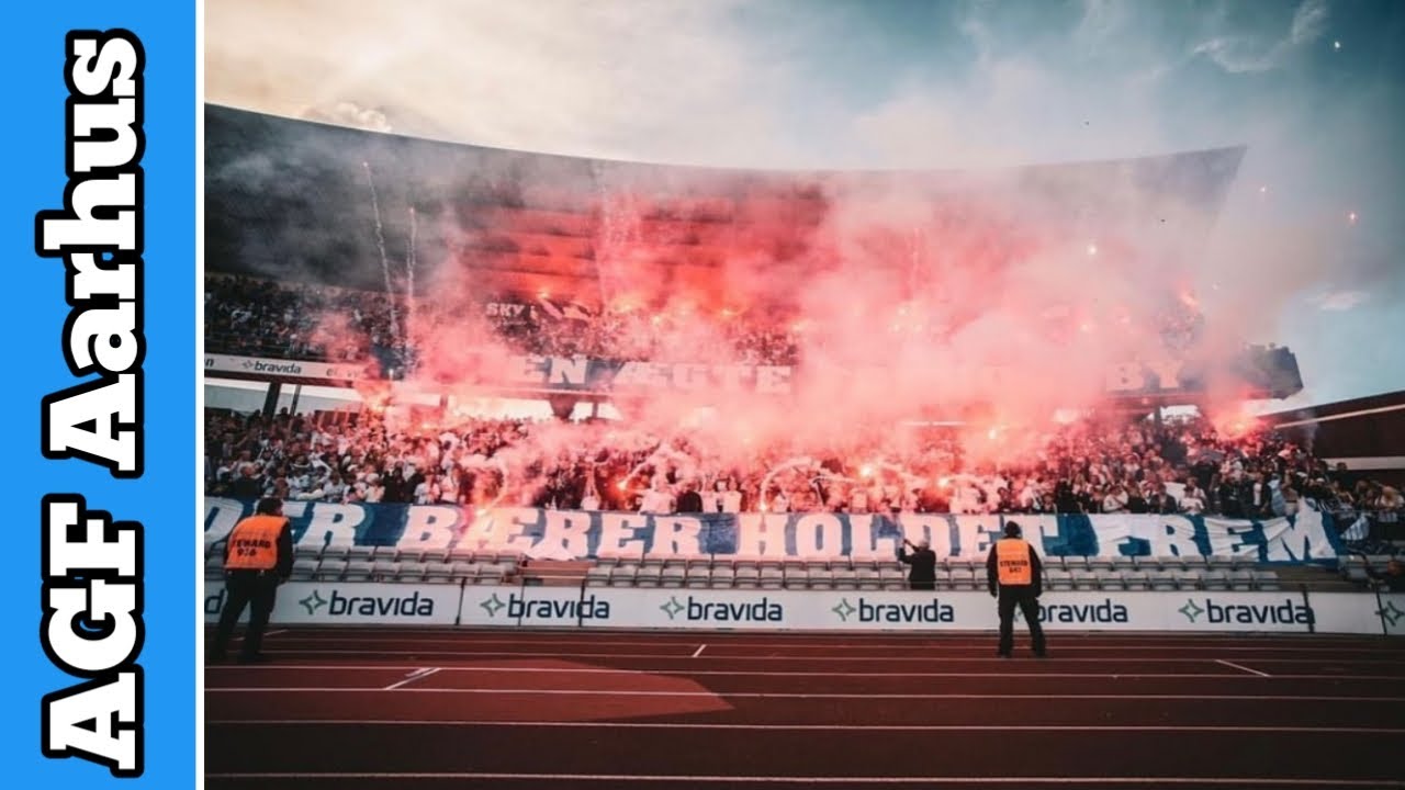 ⚽ AGF Aarhus FANS VS Aalborg BK Atmosphere At Ceres Park Stadium - YouTube