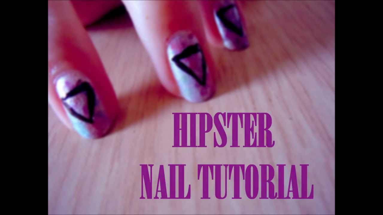 hipster nail tutorial - YouTube