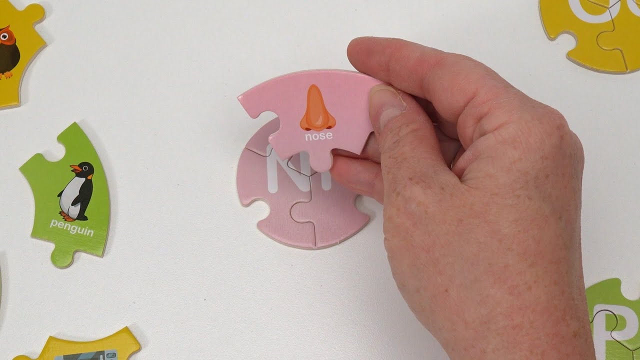 Alphabet Letter N O P Sounds for Kids! Puzzle Fun for Kids!! - YouTube