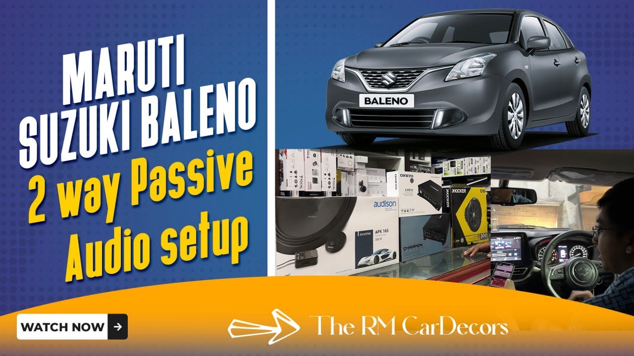 Baleno 2 Way Passive Audio Setup Using 6 Channel Processor | Audio Demo ...