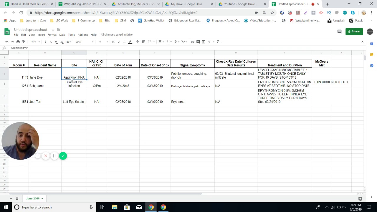 Infection Control tracking antibiotic tracking - YouTube