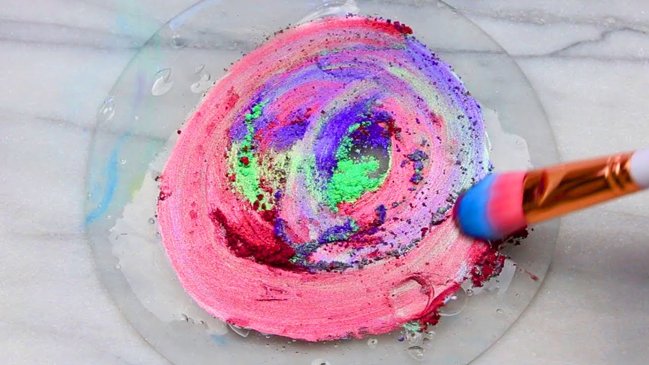 Making Slime with Balloons & Satisfying Makeup Brush Pigment Slime ...