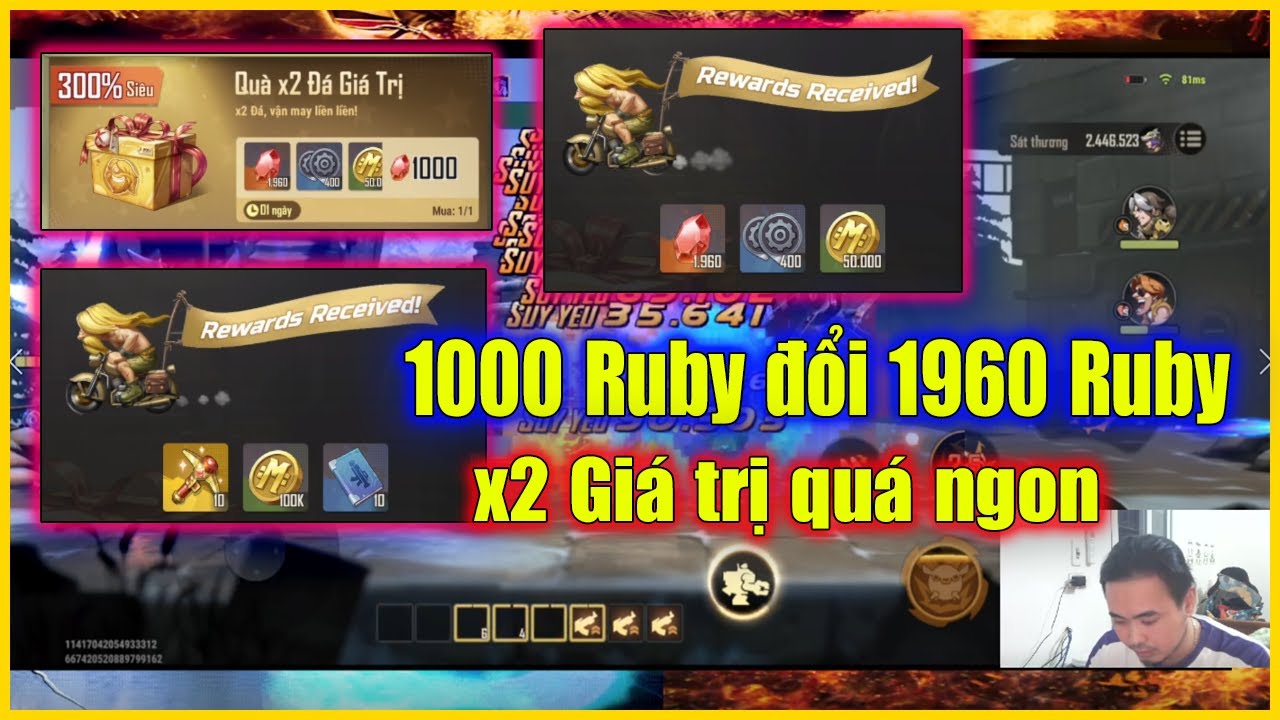 Metal Slug:Awakening - Gói x2 giá trị quá ngon, 1000 Ruby đổi 1960 Ruby ...