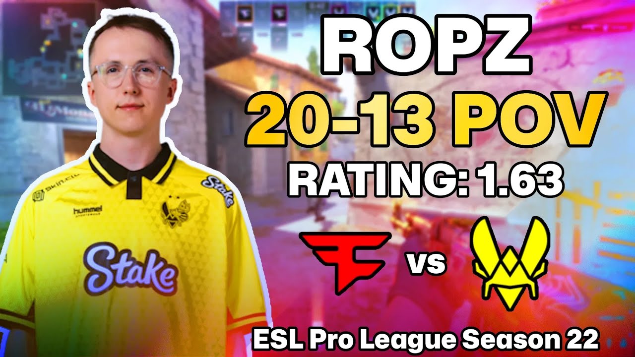 ROPZ 20-13 POV vs FaZe (Inferno) | SEMI FINAL ESL Pro League Season 22 - YouTube