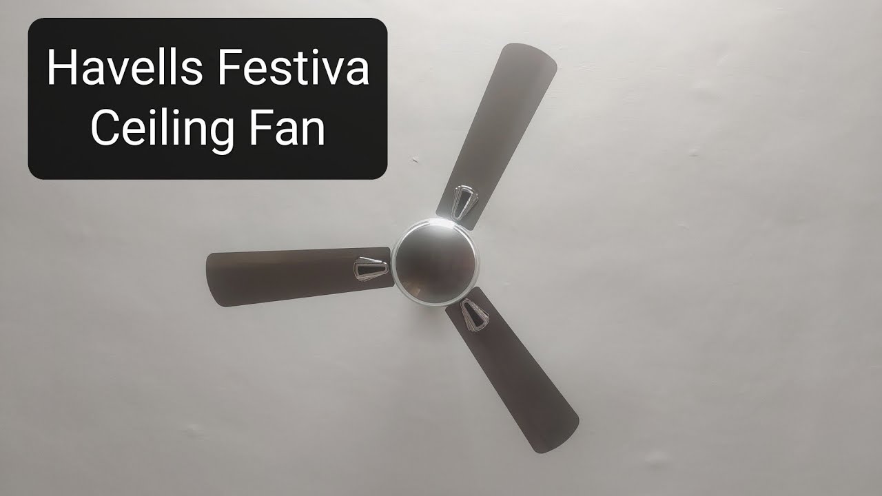 Havells Festiva 1200mm Dust Resistant Ceiling Fan (Gold Mist) - YouTube