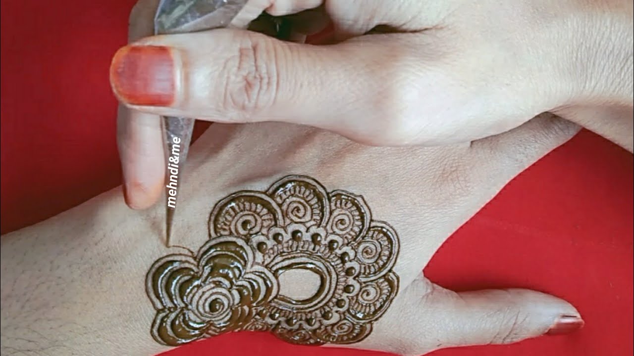 easy mehndi designs for hands! easy mehndi design for beginners step by ...
