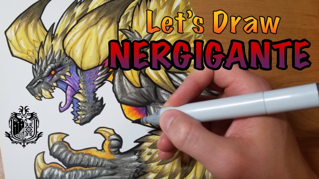 Let's Draw NERGIGANTE | Monster Hunter World | Fanart - YouTube
