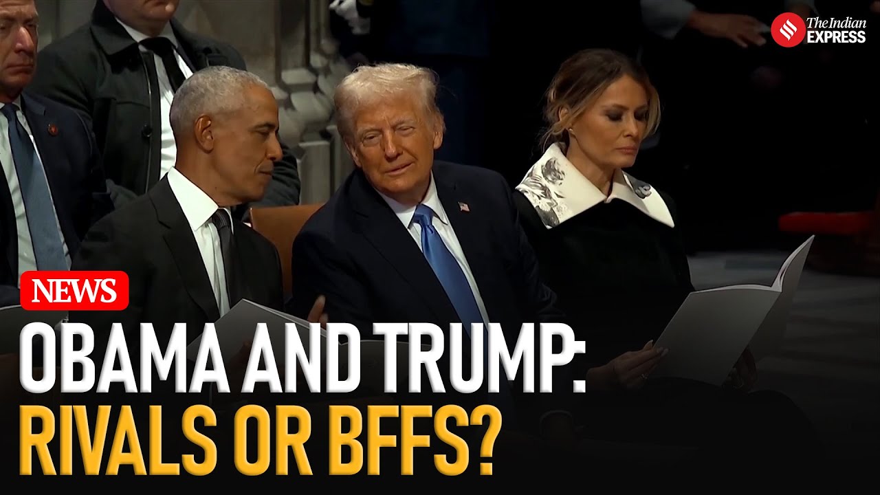 Obama and Trump Share a Moment: Political Rivals or New Besties? - YouTube