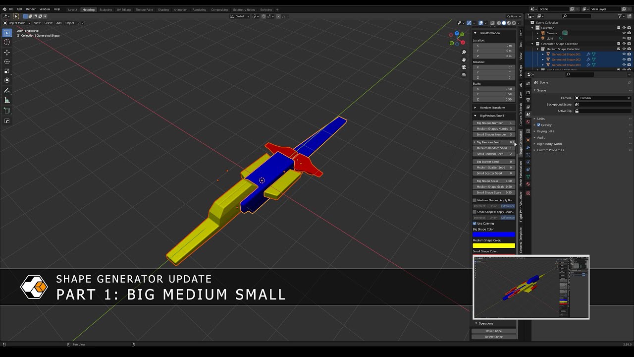 Shape Generator Update Part 1: Make a Spaceship with the Big/Medium ...