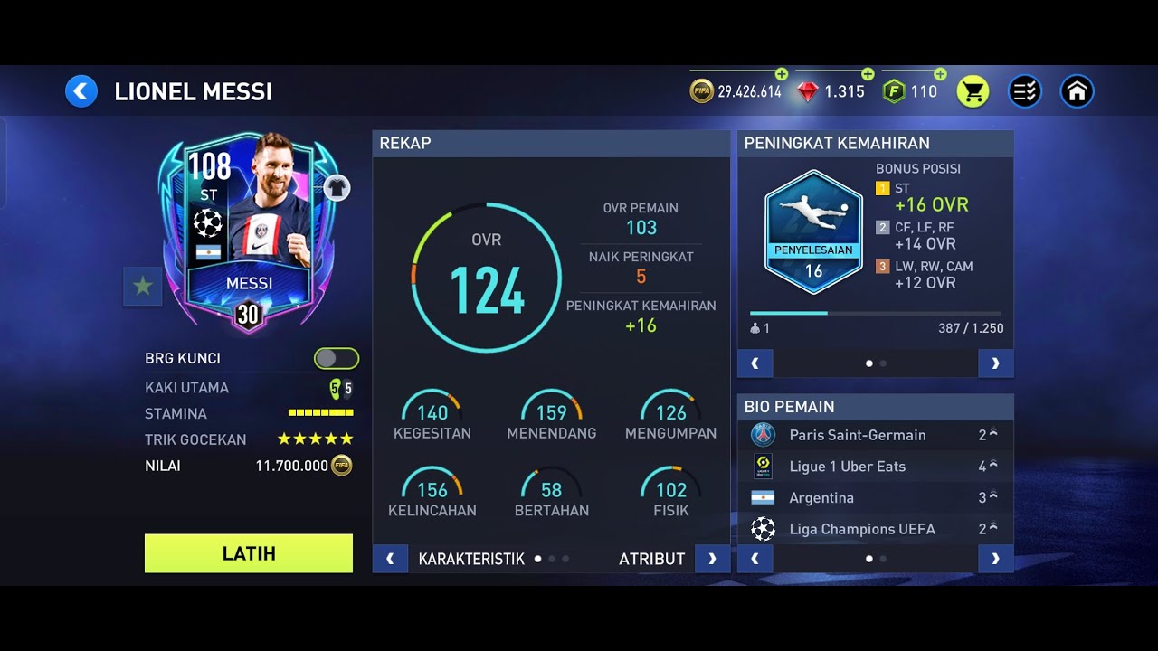 King MESSI is real - FIFA MOBILE INDONESIA - YouTube