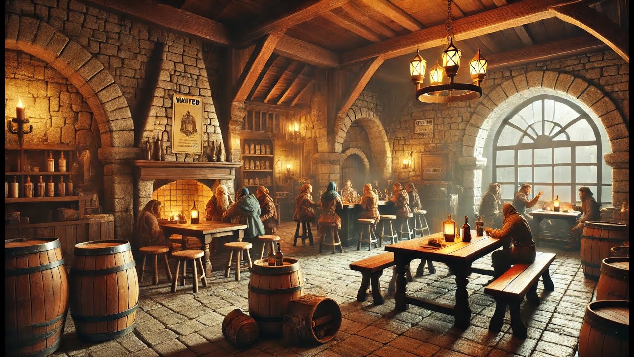 🔥 Medieval Tavern Ambience | Bard Songs & Fantasy Music for DnD, Study ...