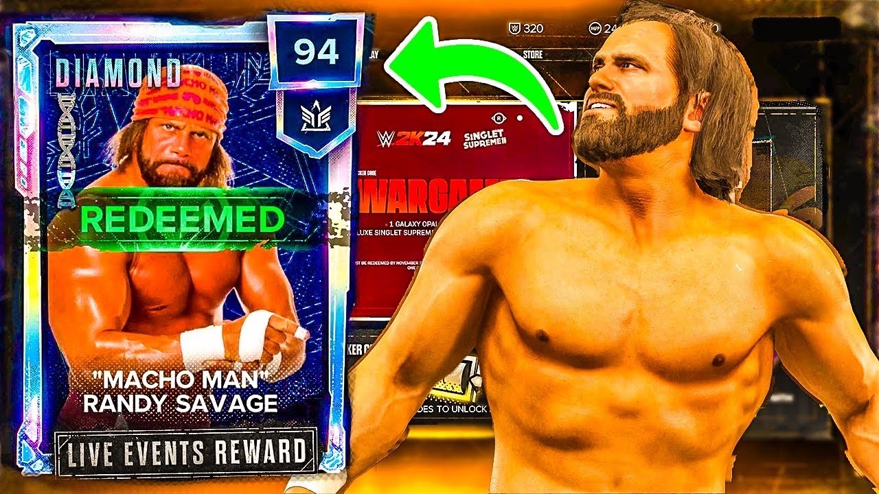 How To Evolve Macho Man Diamond Card FAST In WWE2K24 My Faction - YouTube