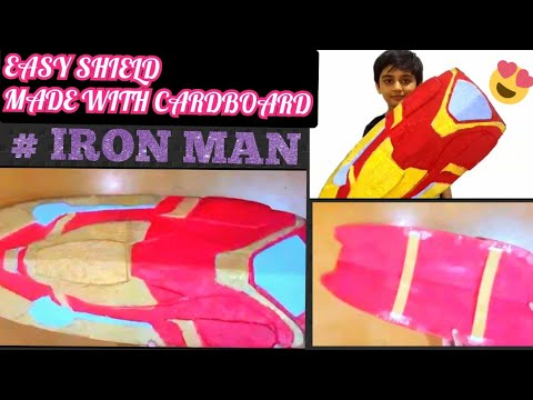 DIY Iron man shield at home| How to make iron man shield from Avengers ...