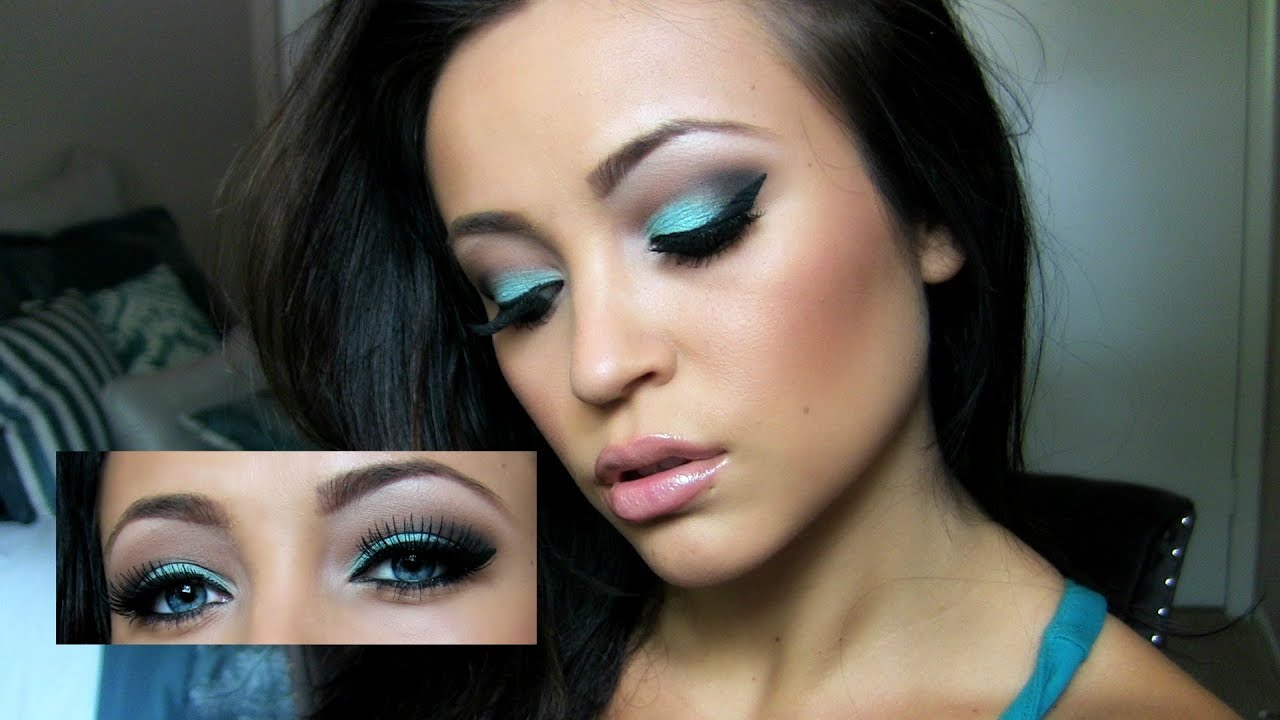 Pop of MINT♡Makeup Tutorial - YouTube