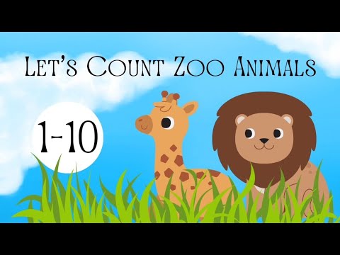 ||Let's count Animals 🐎🐒🐅||#learning #count #abcd #abcdsong #english # ...