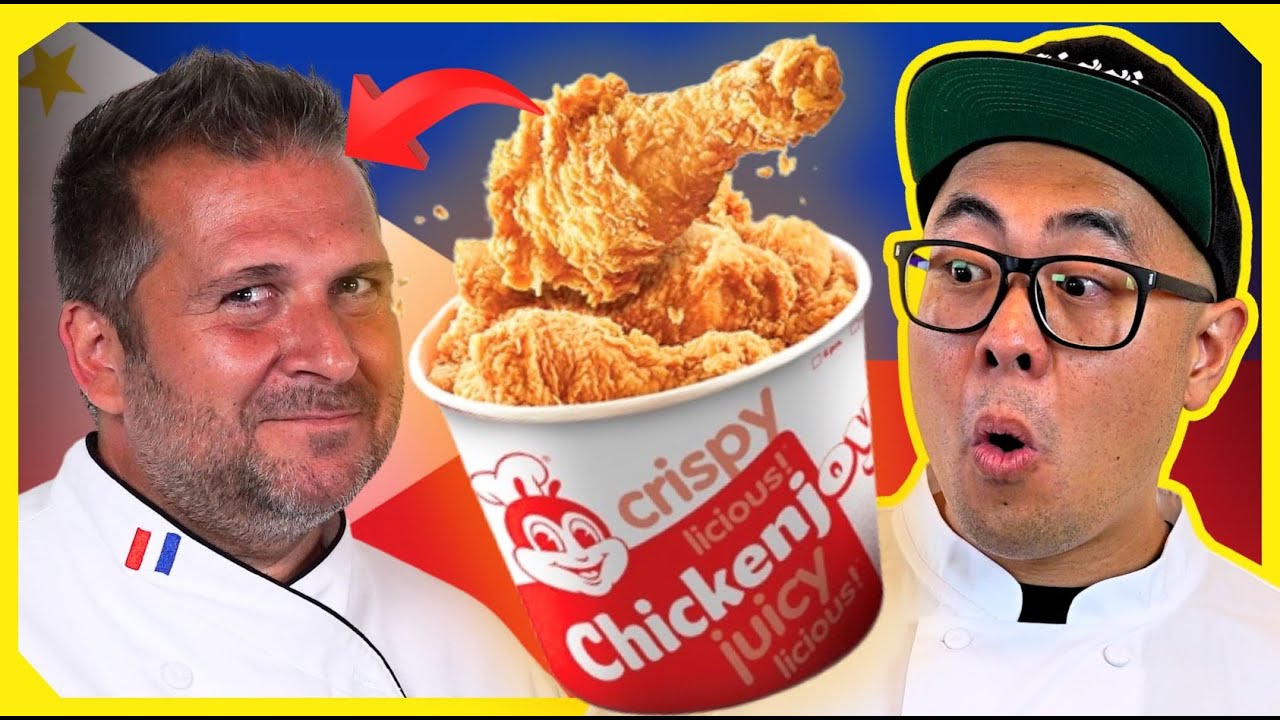 Pro Chef Tries Philippines JOLLIBEE Fried Chicken for the FIRST TIME ...
