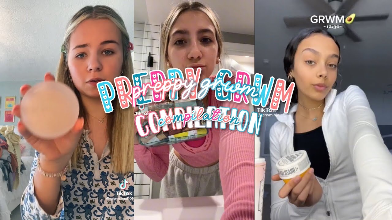 Preppy GRWM tiktoks | part 1 | #3 🏄‍♀️💕 - YouTube