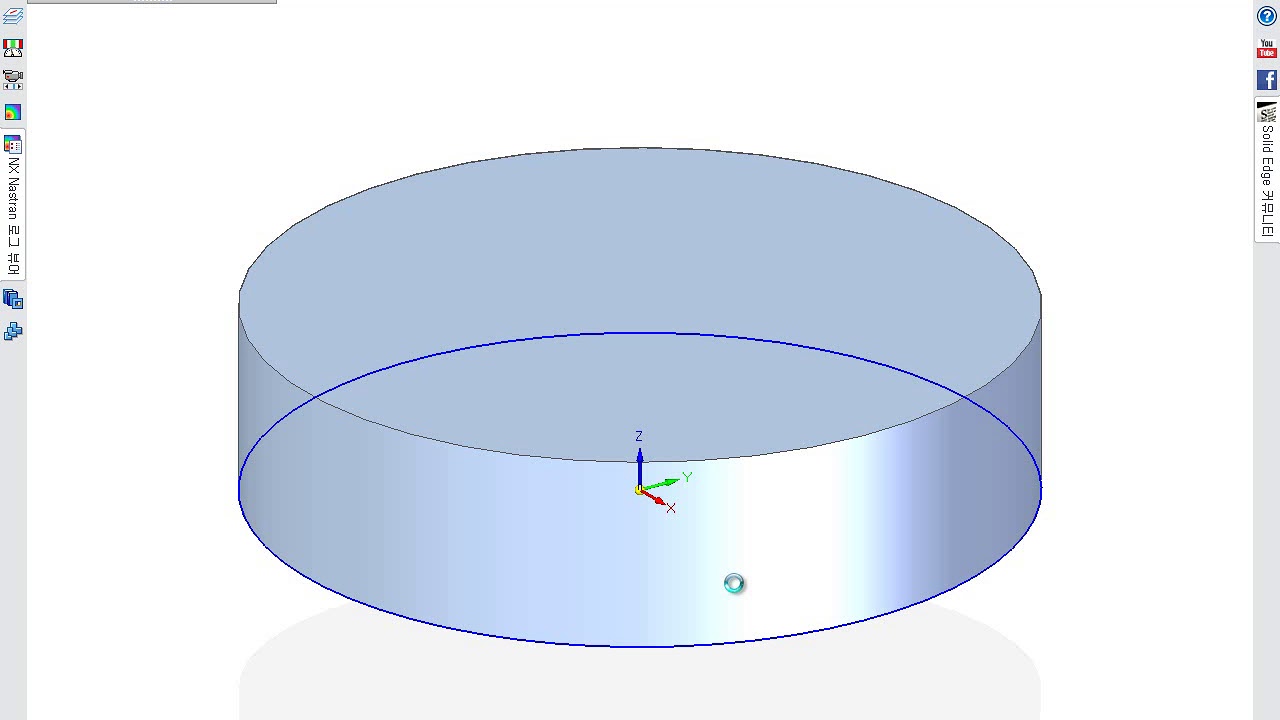 [SOLID EDGE ST8 동영상 강좌] Section 2-8 스퍼 기어 모델링 - YouTube