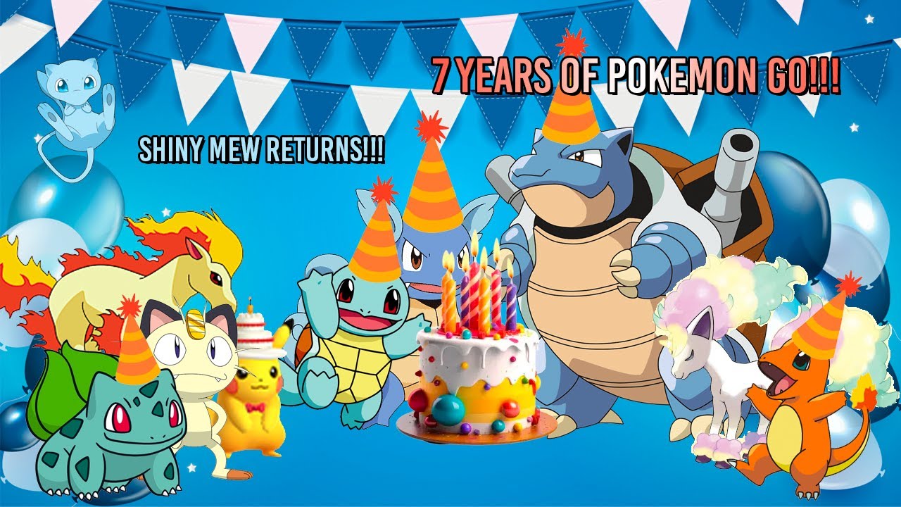 Celebrating 7 Years of Pokemon GO!!! The 7 Year Anniversary Event ...